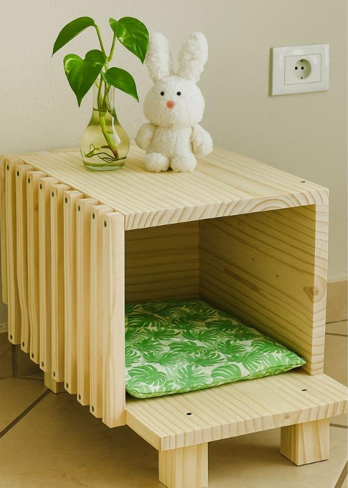 Modern Wooden Pet House - Etsy