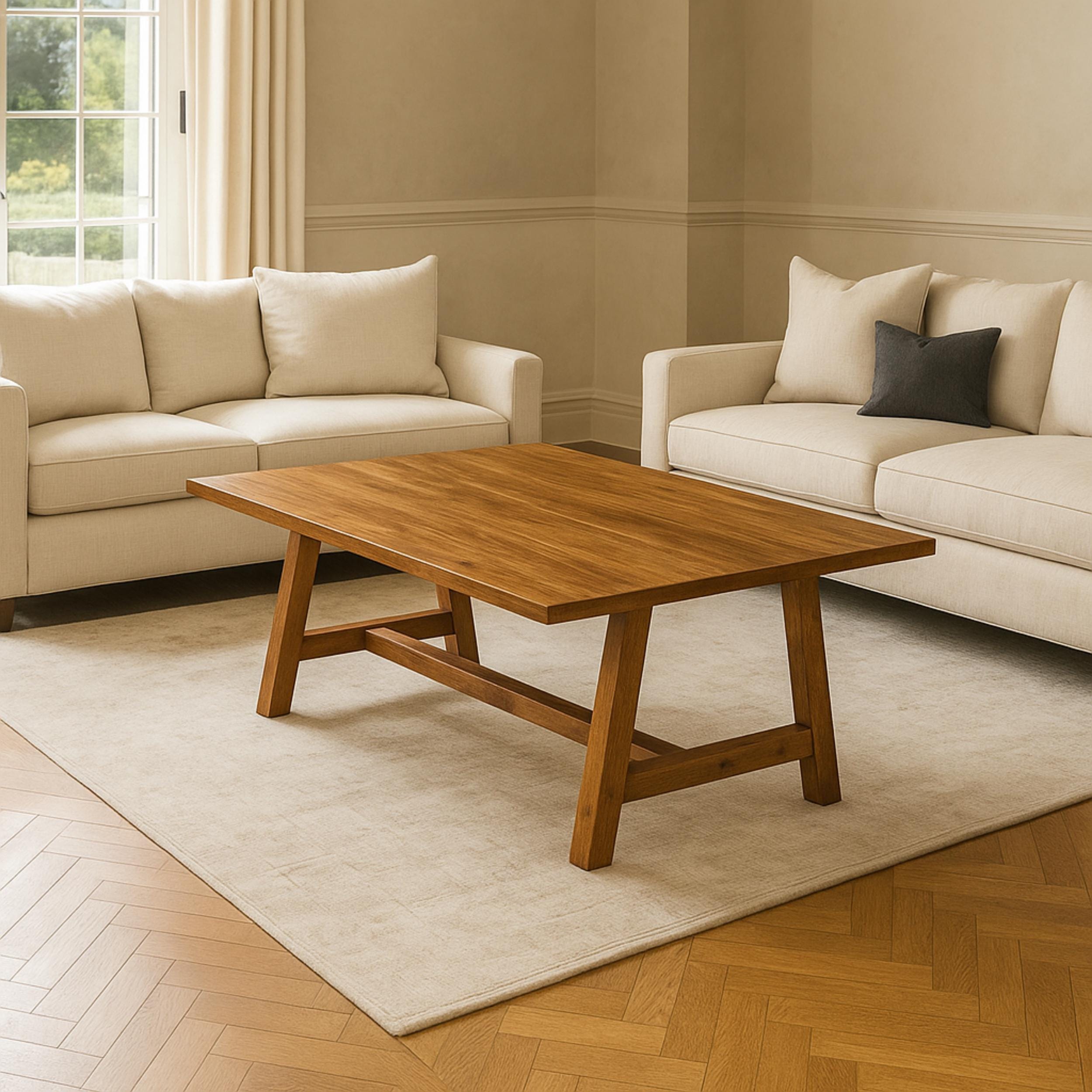 Solid Wood Coffee Table Minimalist Wooden Table, Handmade Furniture - Etsy