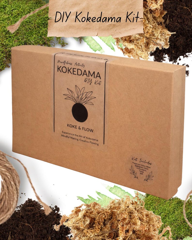 DIY Kokedama Kit | Japanese Moss Ball Plant Craft | Mindfulness ...