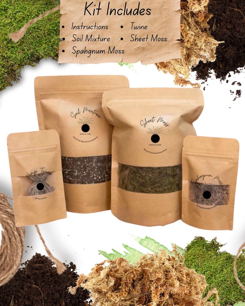 DIY Kokedama Kit | Japanese Moss Ball Plant Craft | Mindfulness ...