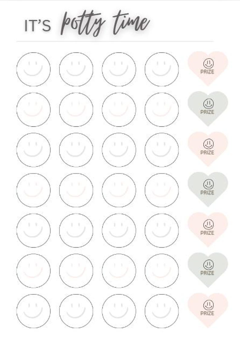 Potty Training Chart for Toddlers | Printable Reward Chart | Kids Potty ...