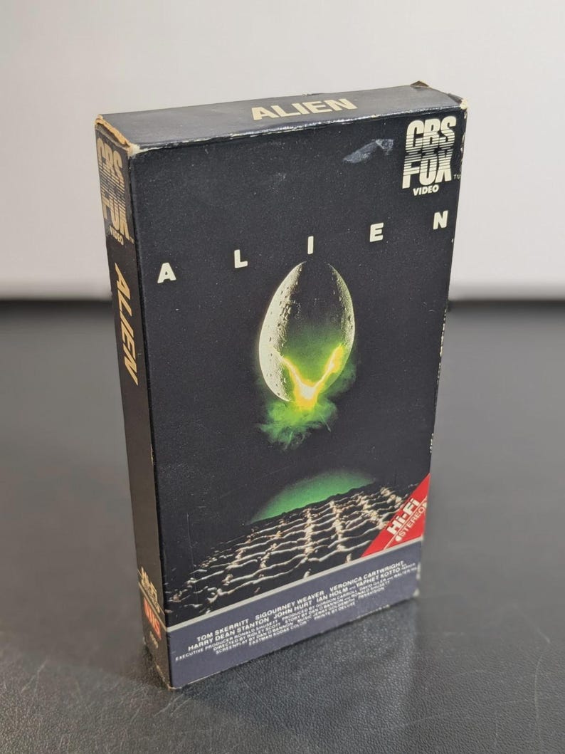 Vintage Alien 1979 VHS CBS Fox Hi-fi Stereo Red Label Video Tape Horror ...