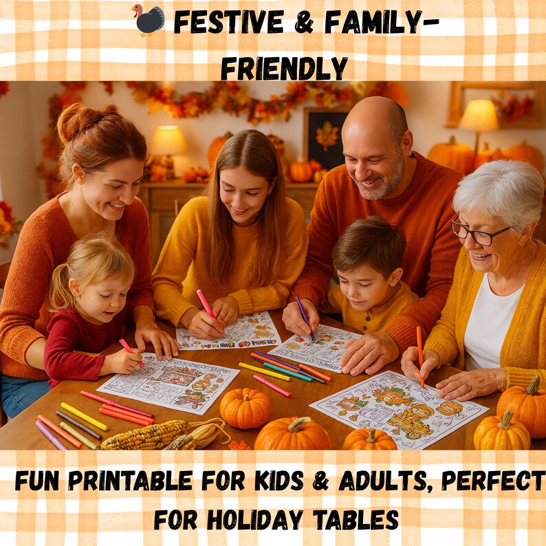 Fall Activity Placemats: Coloring Pages, Mazes, Word Games (PDF) - Etsy