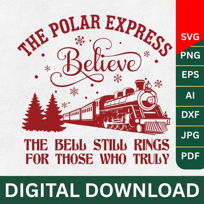Polar Express Font - Etsy