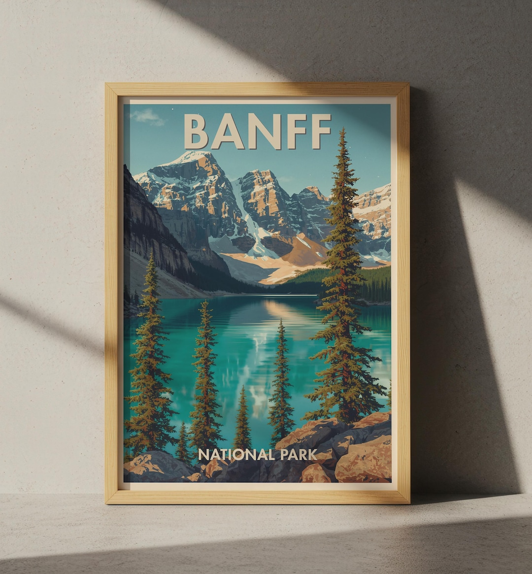Banff National Poster: Nature Travel Poster - Etsy Australia