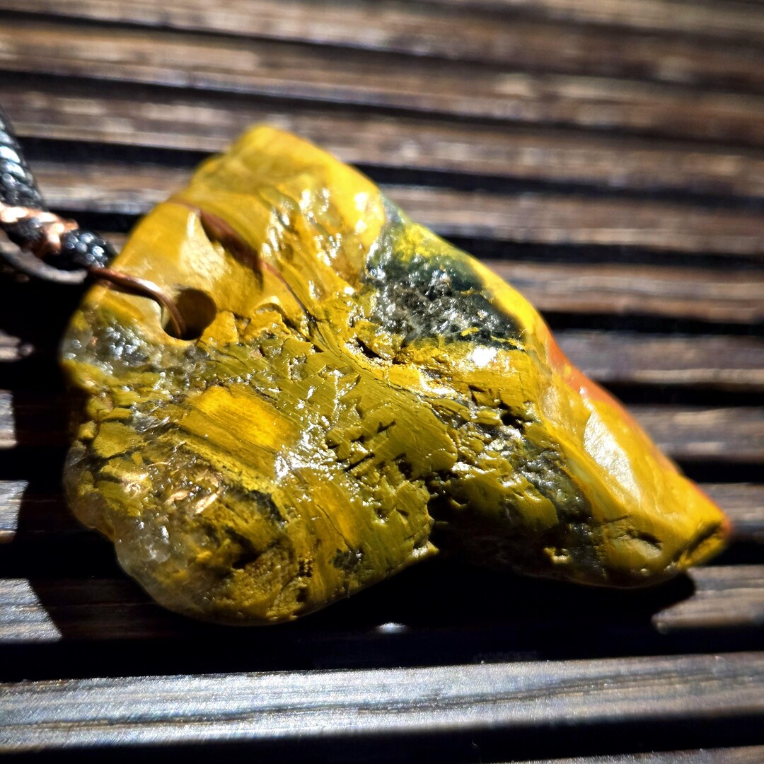 Africa Shaped Multi-colored Jasper Yellow Red Black Orange With Quartz ...