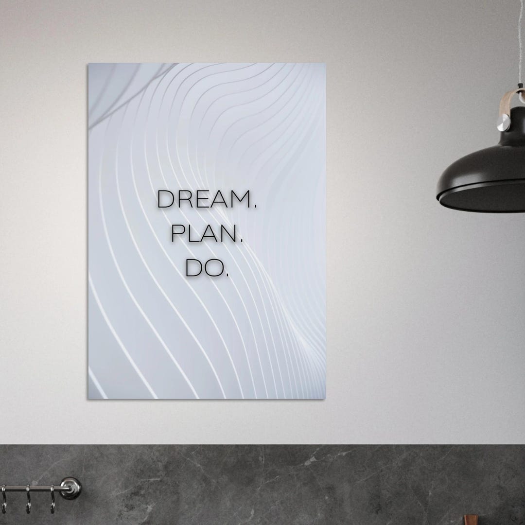 Motivational Poster "dream. Plan. Do." - Etsy