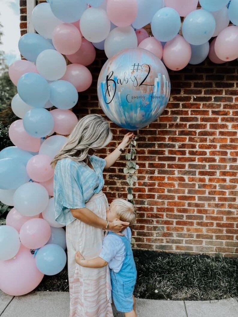 Custom Balloon Vinyl Sticker Decals Gender Reveal Party - Etsy