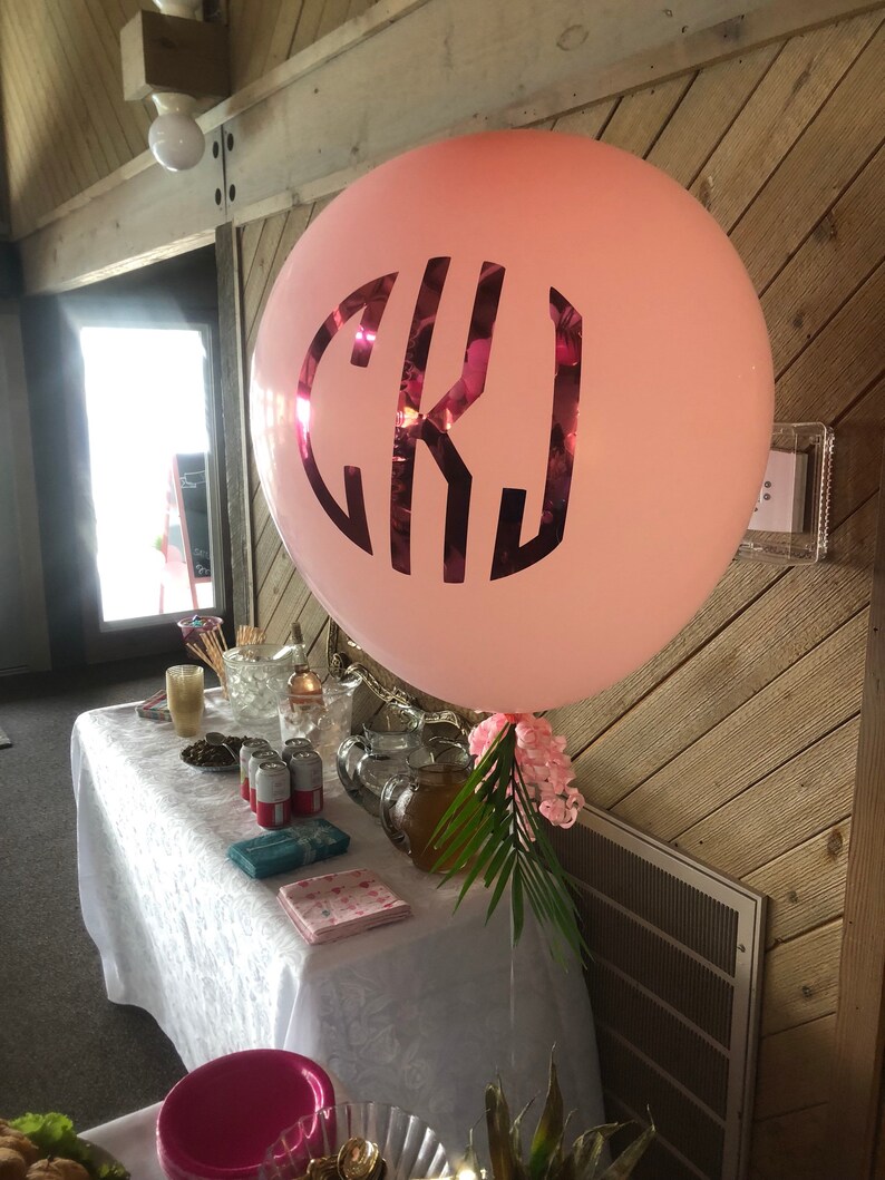 Custom Balloon Vinyl Sticker Decals Gender Reveal Party | Etsy