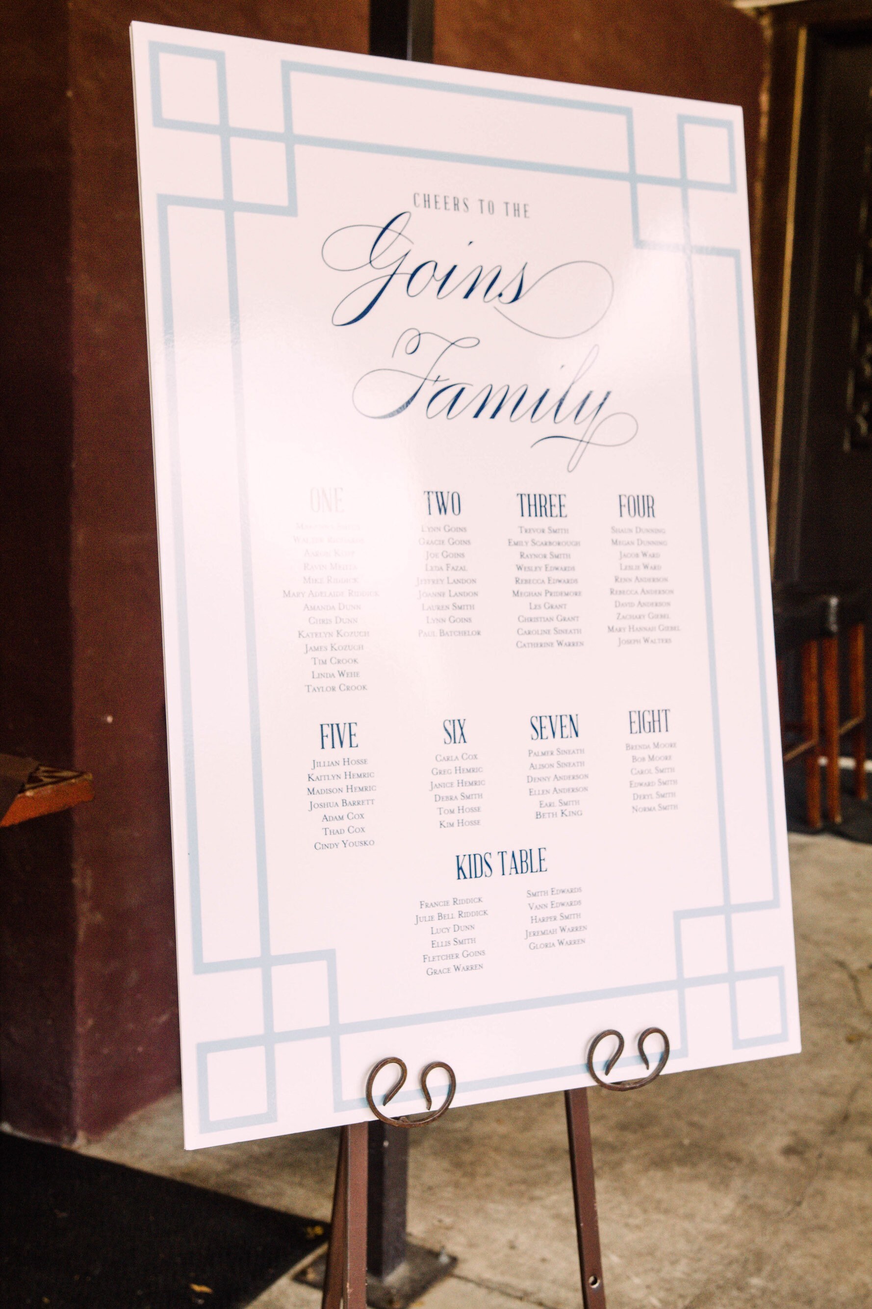 Printable Digital Seating Plan Chart Sign for Wedding or - Etsy