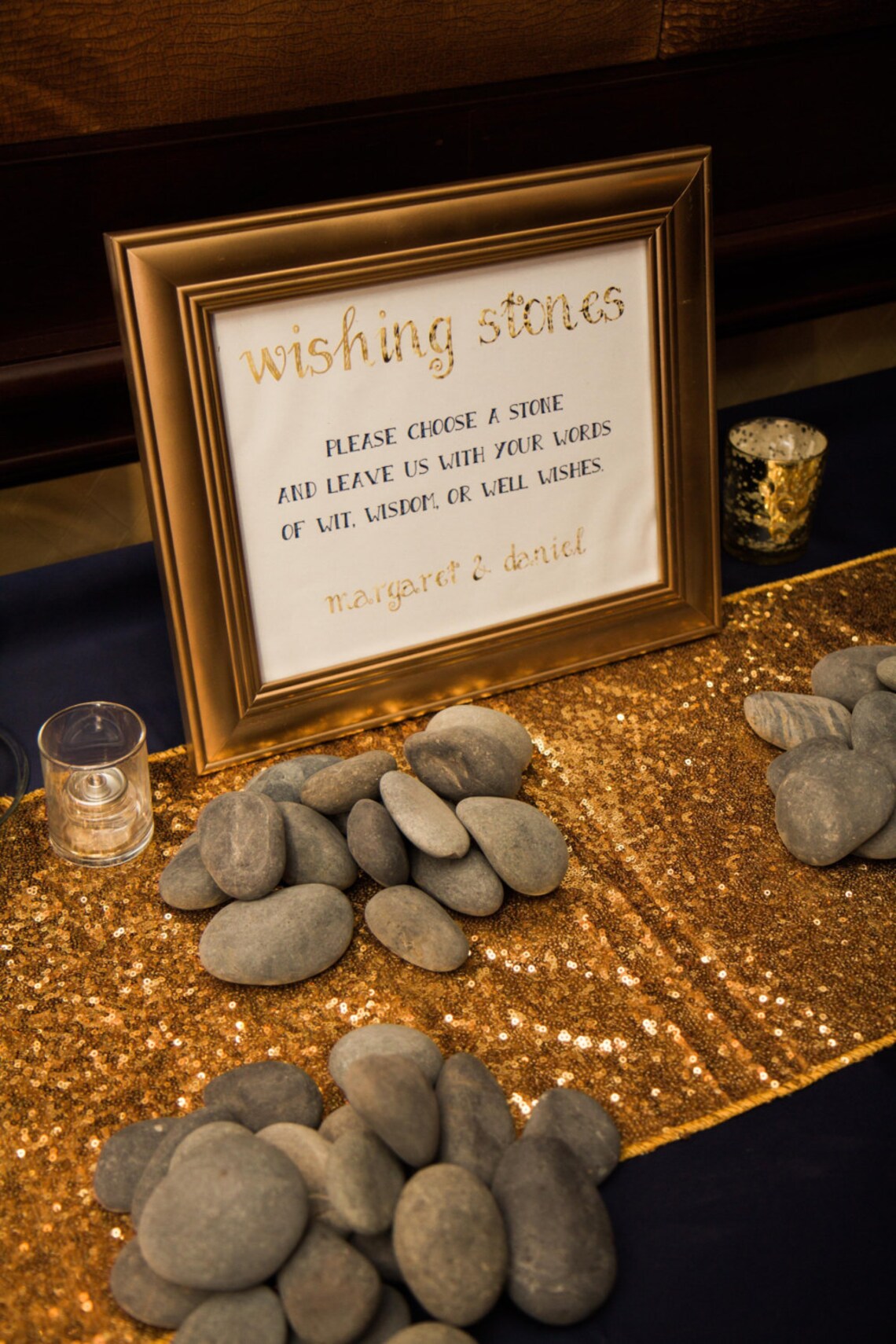 Custom Digital Wedding Sign Wishing Stones Guest Book Sign - Etsy