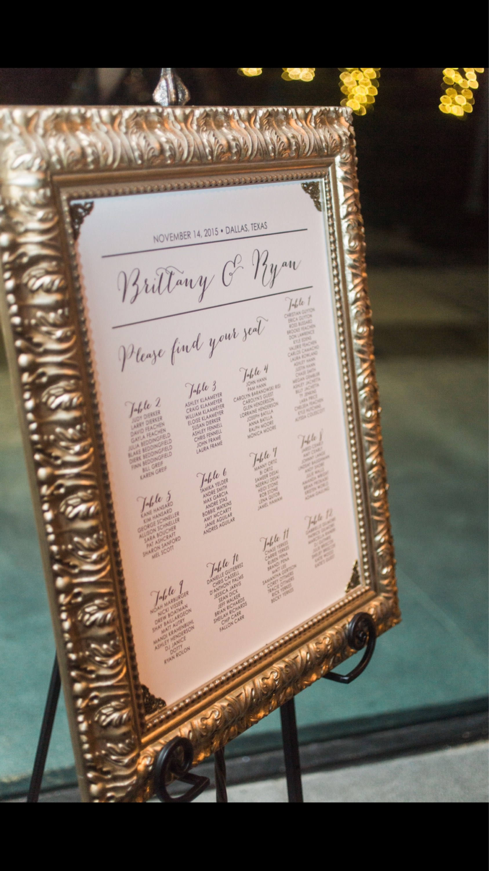 Printable Digital Seating Plan Chart Sign for Wedding or - Etsy