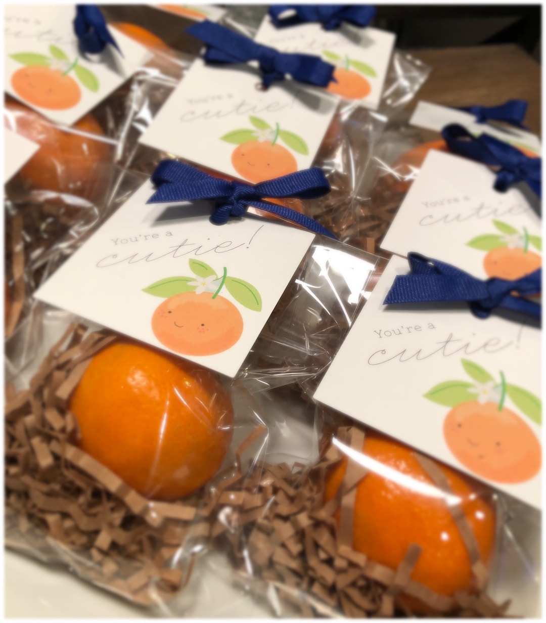 You're a Cutie Valentine Gift Tags, Clementine Orange Fruit Valentine ...