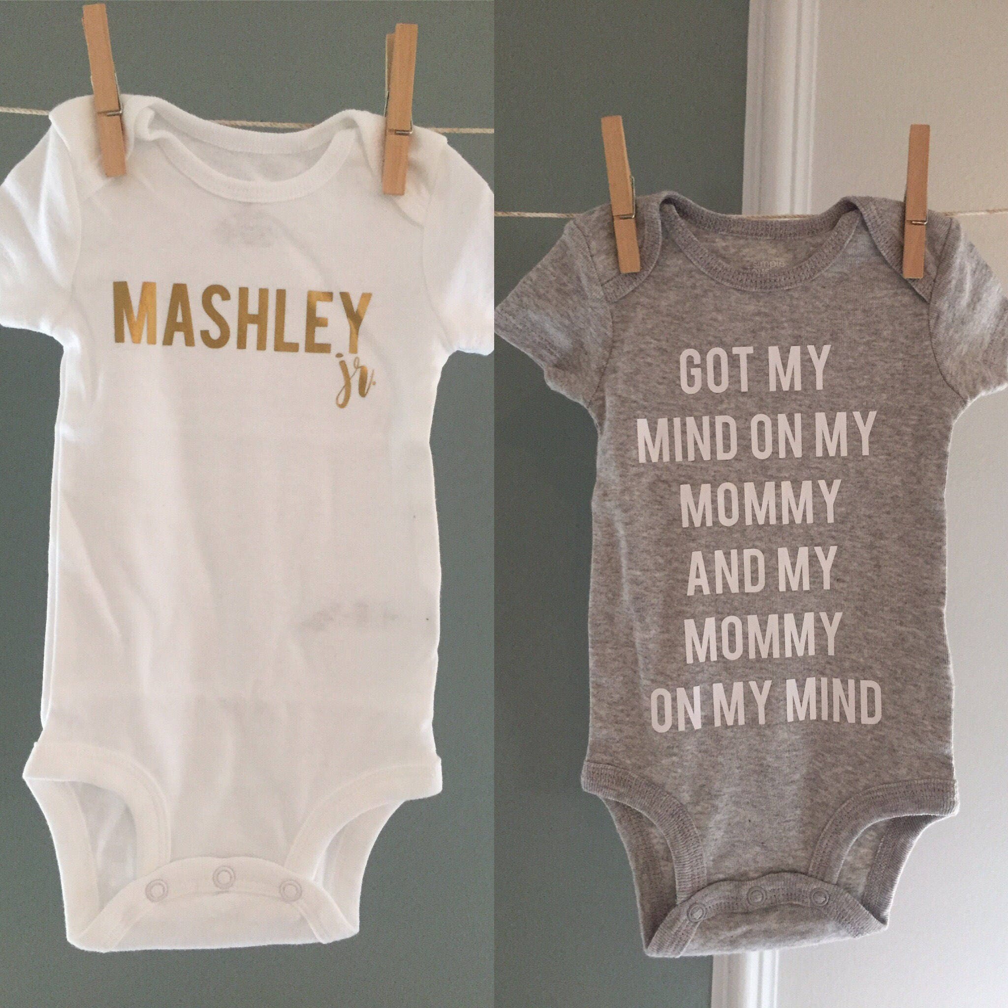 Custom Onesie, Personalized Monogram Onesie Baby Gift, Baby Last Name ...