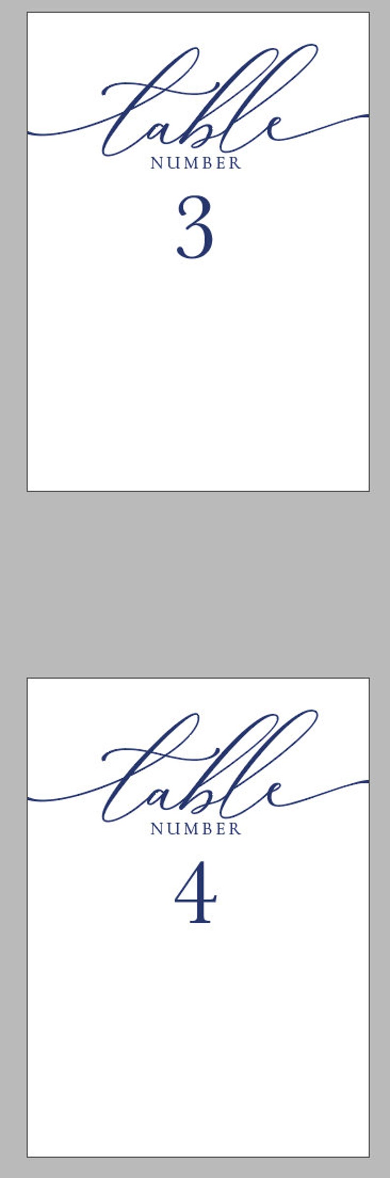1 - 22 + Digital or Printed Modern Calligraphy Table Numbers, Printable ...