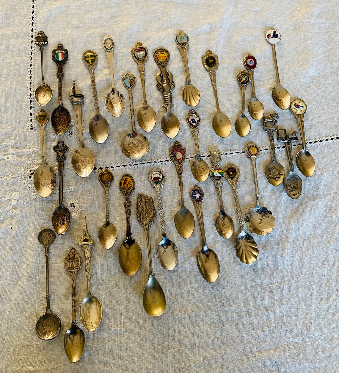 Vintage Souvenir Spoons Collectible Some Rare NYC Trade - Etsy