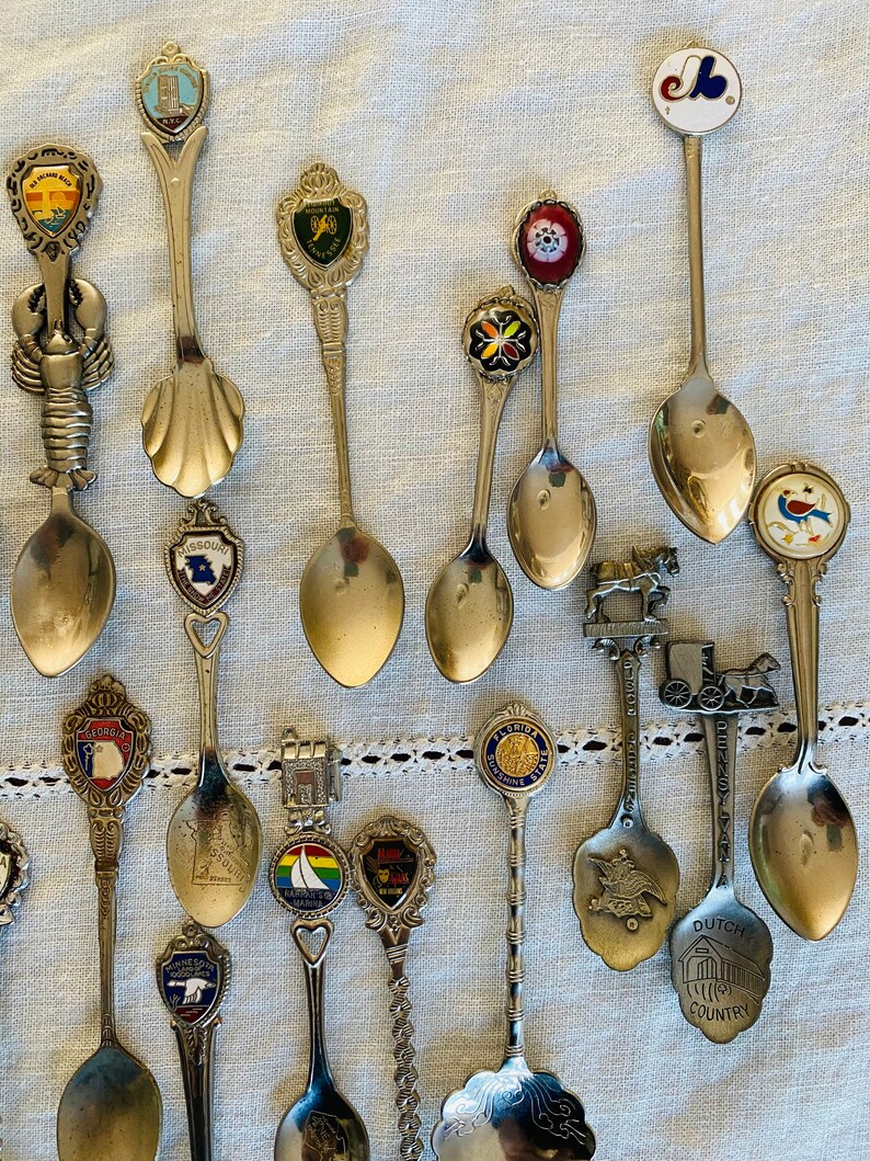 Vintage Souvenir Spoons Collectible Some Rare NYC Trade - Etsy