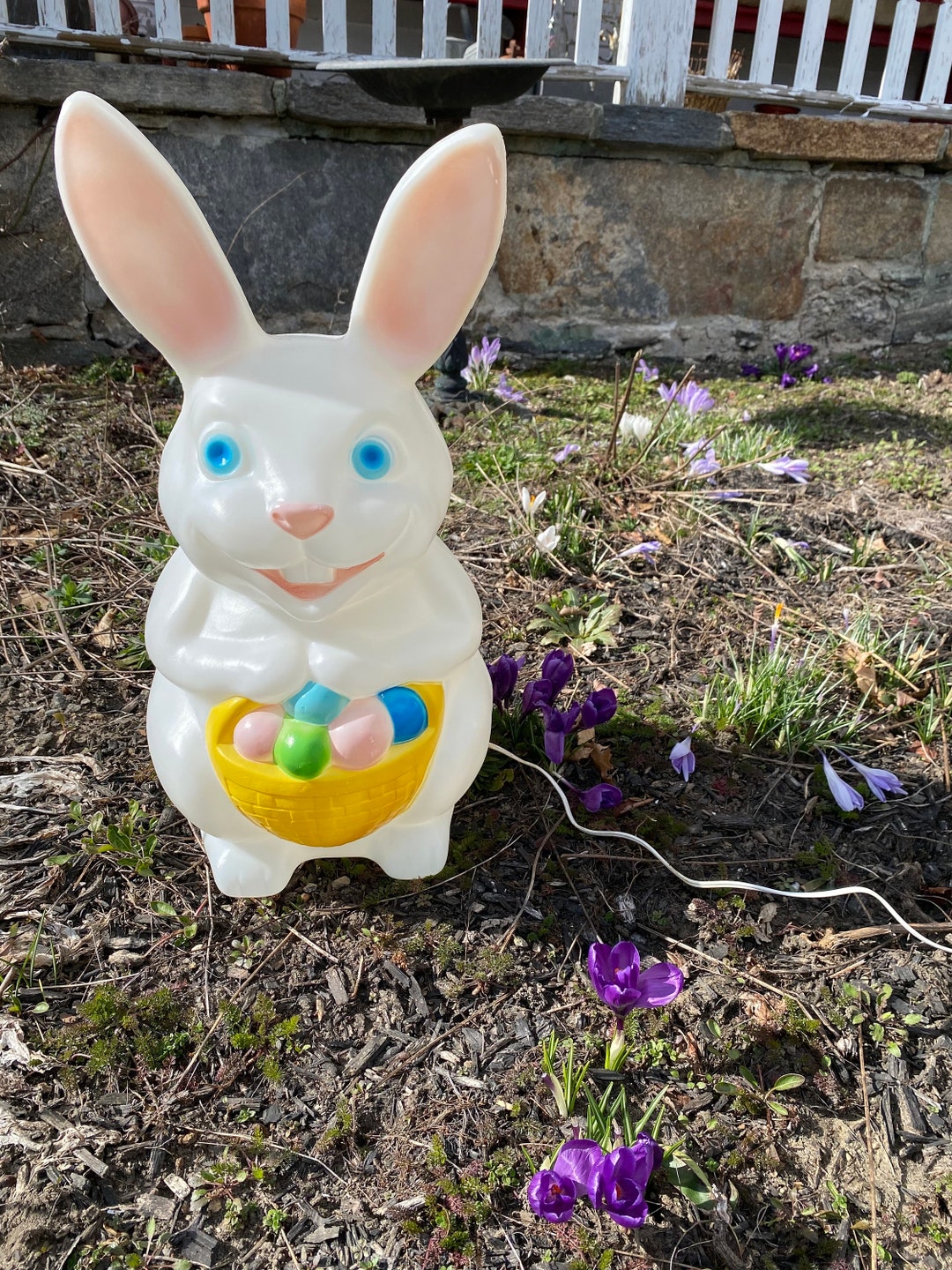 Easter Bunny Blow Mold, Empire, Lights Up, Indoor Outdoor Blowmold ...