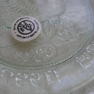 Pairpoint Glass Company Cup Plate, Green Briar Swan 1980 - Etsy
