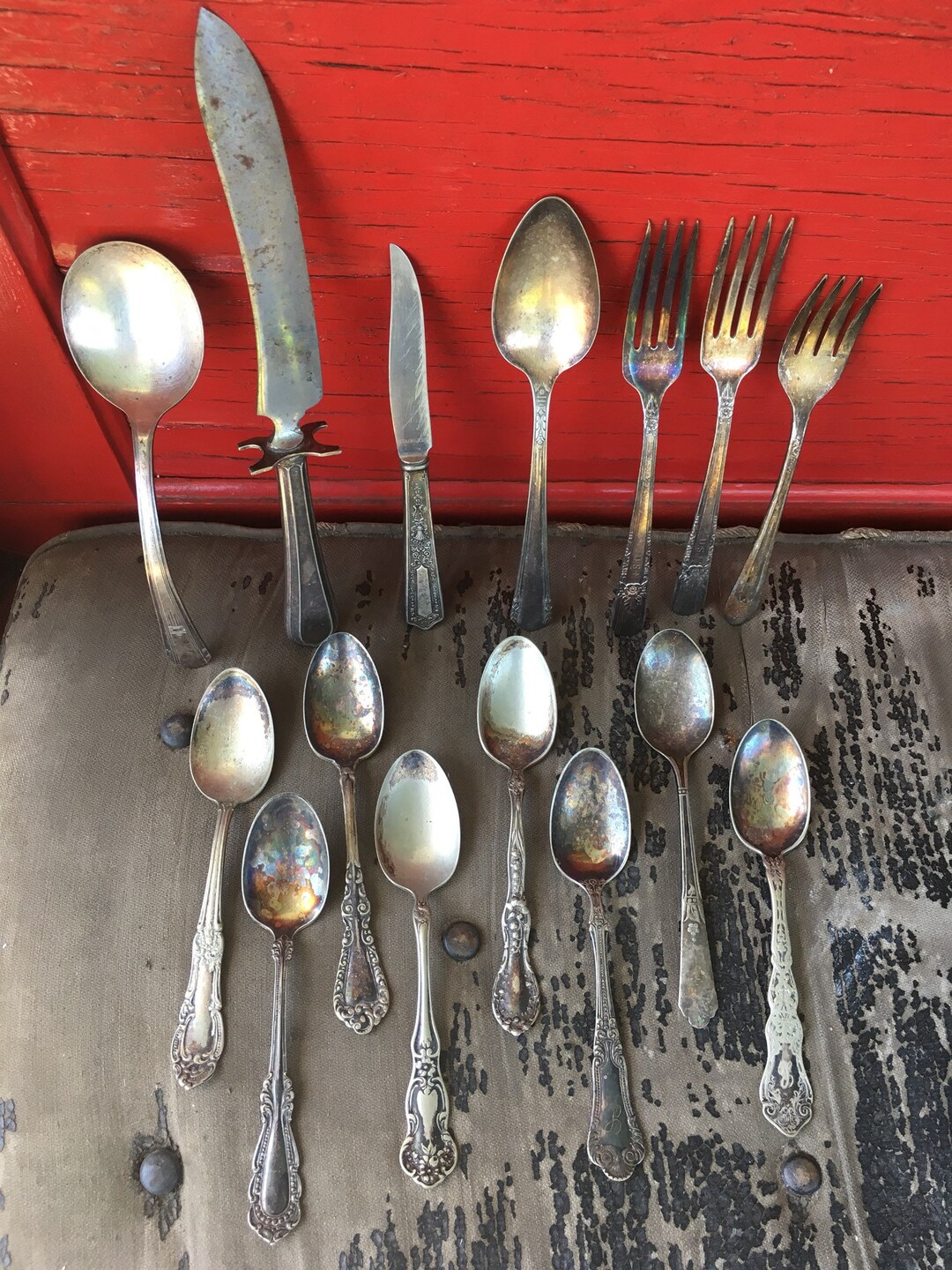Vintage Silverware Mismatched 15 Pieces Jewelry or Craft Supplies - Etsy