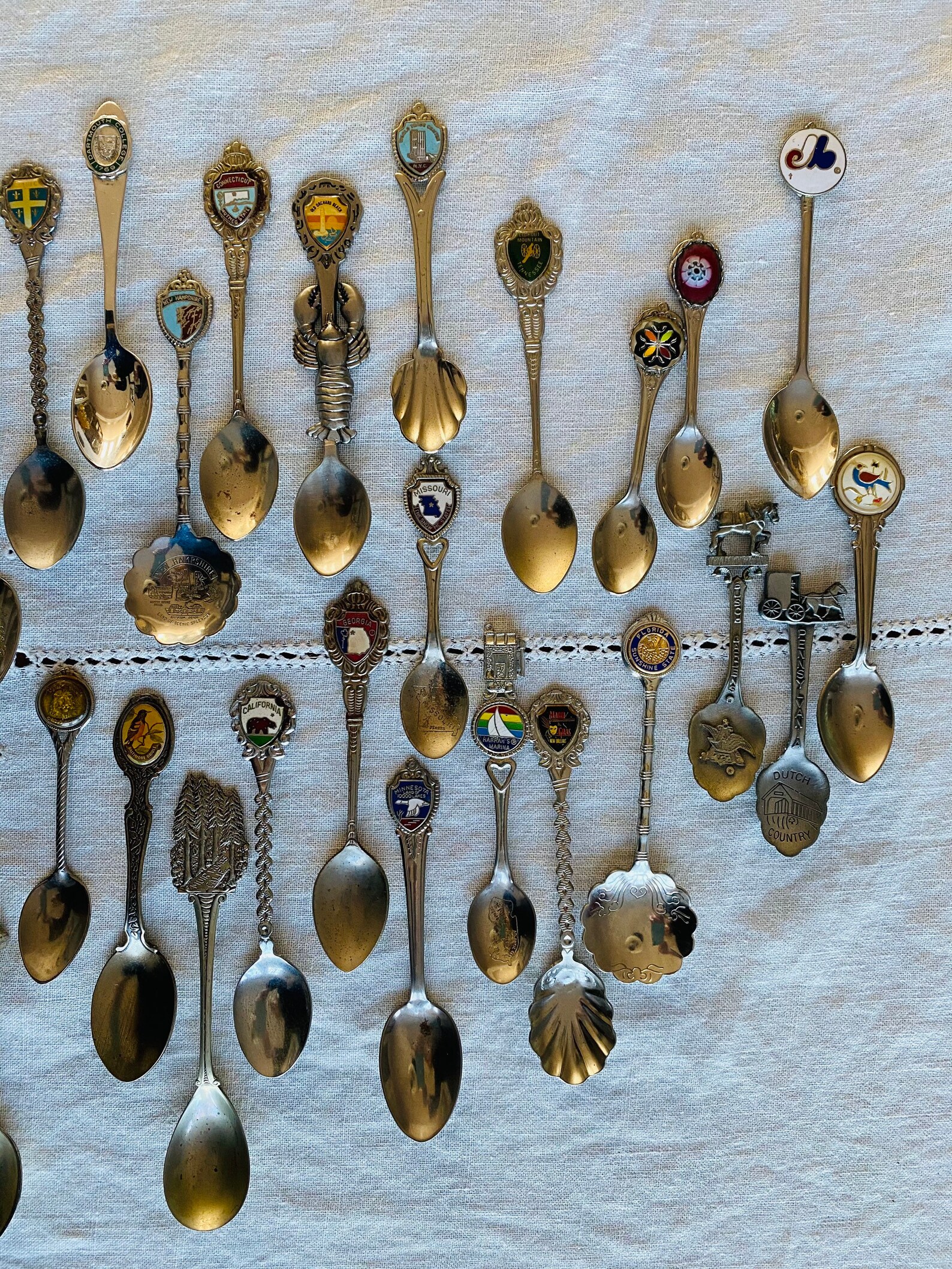 Vintage Souvenir Spoons Collectible Some Rare NYC Trade - Etsy