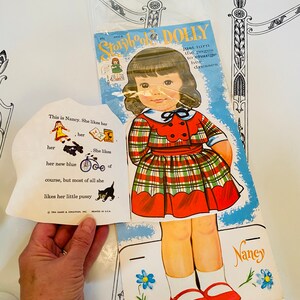 Storybook Dolly, Nancy, Paper Doll, 1970 Toy, Lowe Company, Ephemera ...