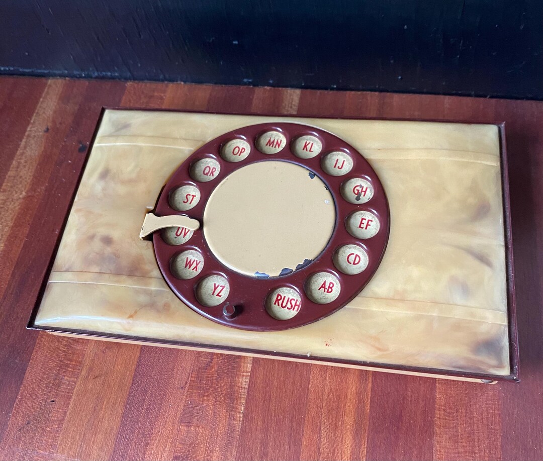 Rare Vintage Bakelite Address Book, Vintage Desk Decor, Vintage 1950s ...