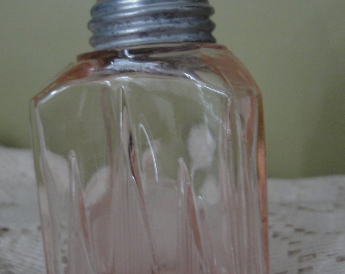 Pyramid Pattern Pink Depression Glass Shaker - Etsy
