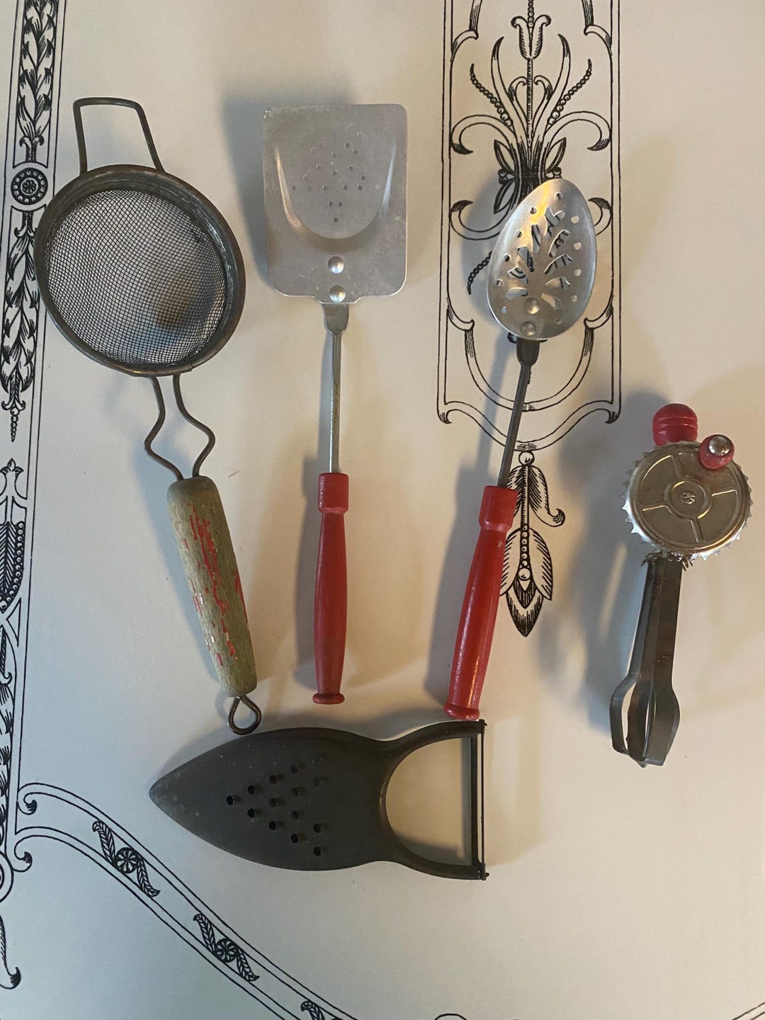 Vintage 1950s Kitchen Gadget Toys: Pretend Chef Utensils, Set of 5 - Etsy