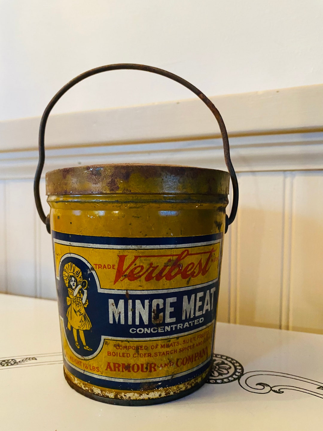 Antique Veribest Mince Meat Tin: Armour & Co. Advertising - Etsy
