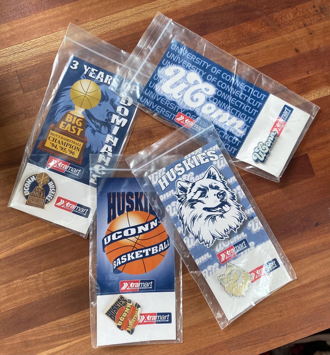 Vintage 1996 Uconn Basketball Pins: Complete Set of Four - Etsy