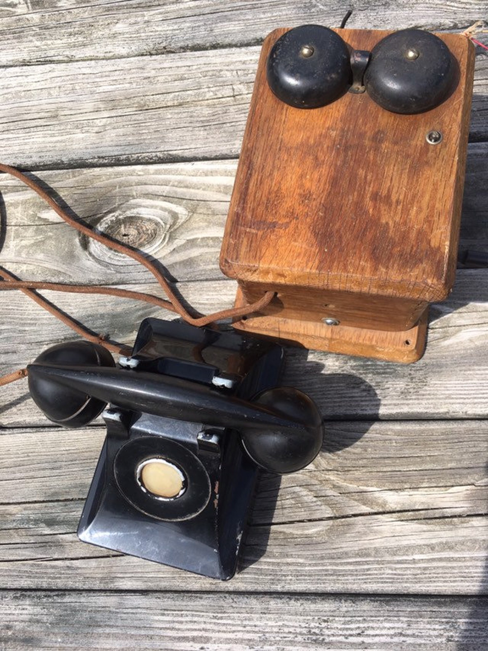 Rare Vintage Phone Western Electric F1W Desktop Oak Box | Etsy
