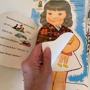 Storybook Dolly, Nancy, Paper Doll, 1970 Toy, Lowe Company, Ephemera ...