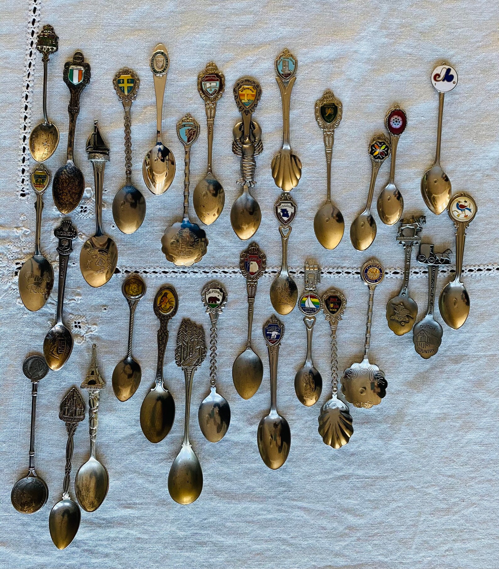 Vintage Souvenir Spoons Collectible Some Rare NYC Trade - Etsy
