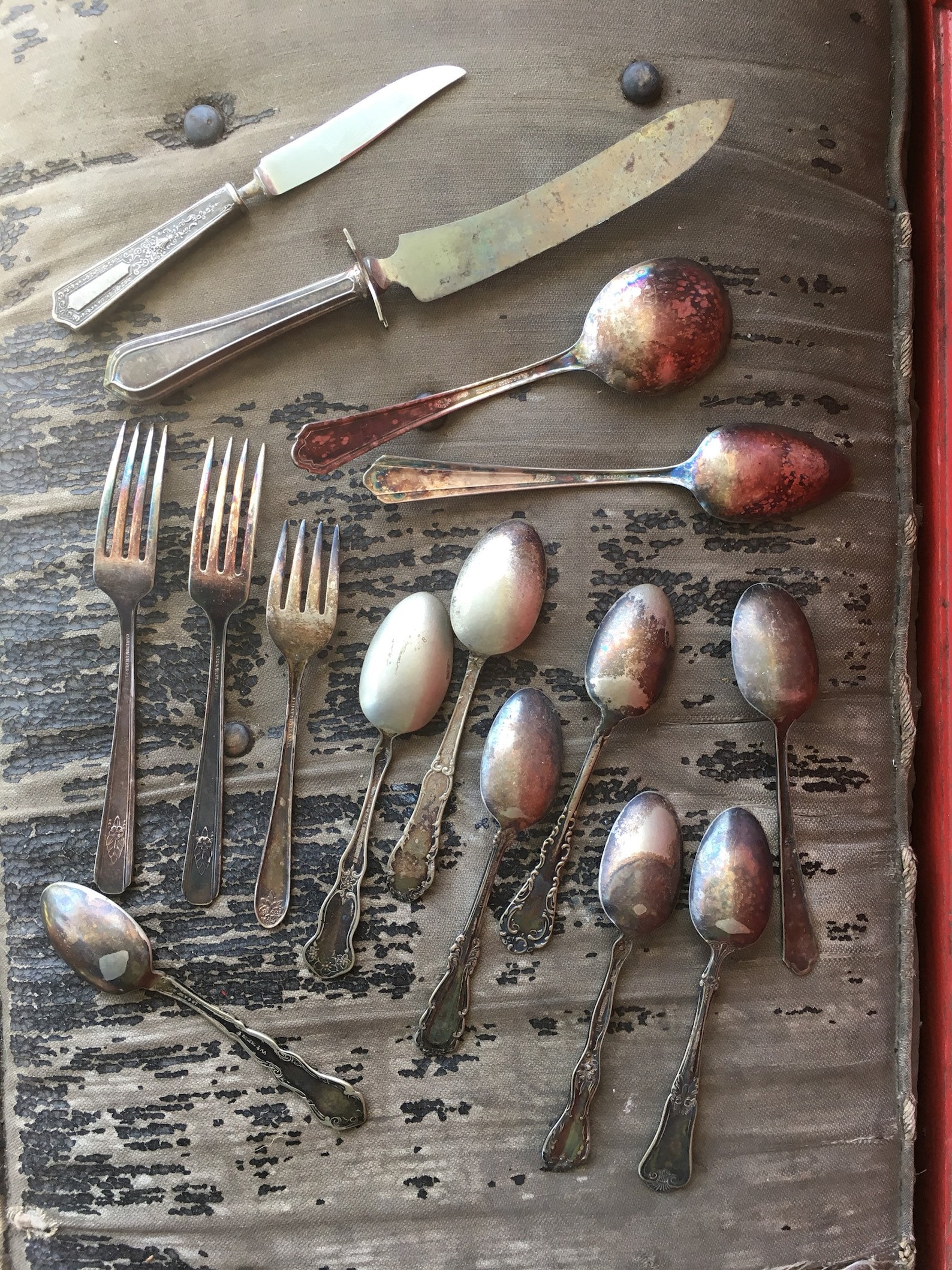Vintage silverware mismatched 15 pieces jewelry or craft | Etsy