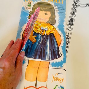 Storybook Dolly, Nancy, Paper Doll, 1970 Toy, Lowe Company, Ephemera ...