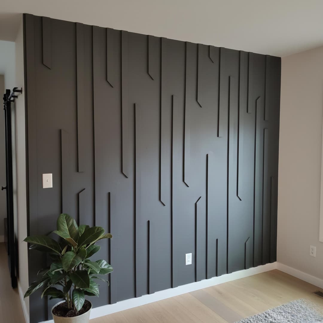 Custom Wall Molding Design Plan | DIY Wainscoting Layout (digital ...