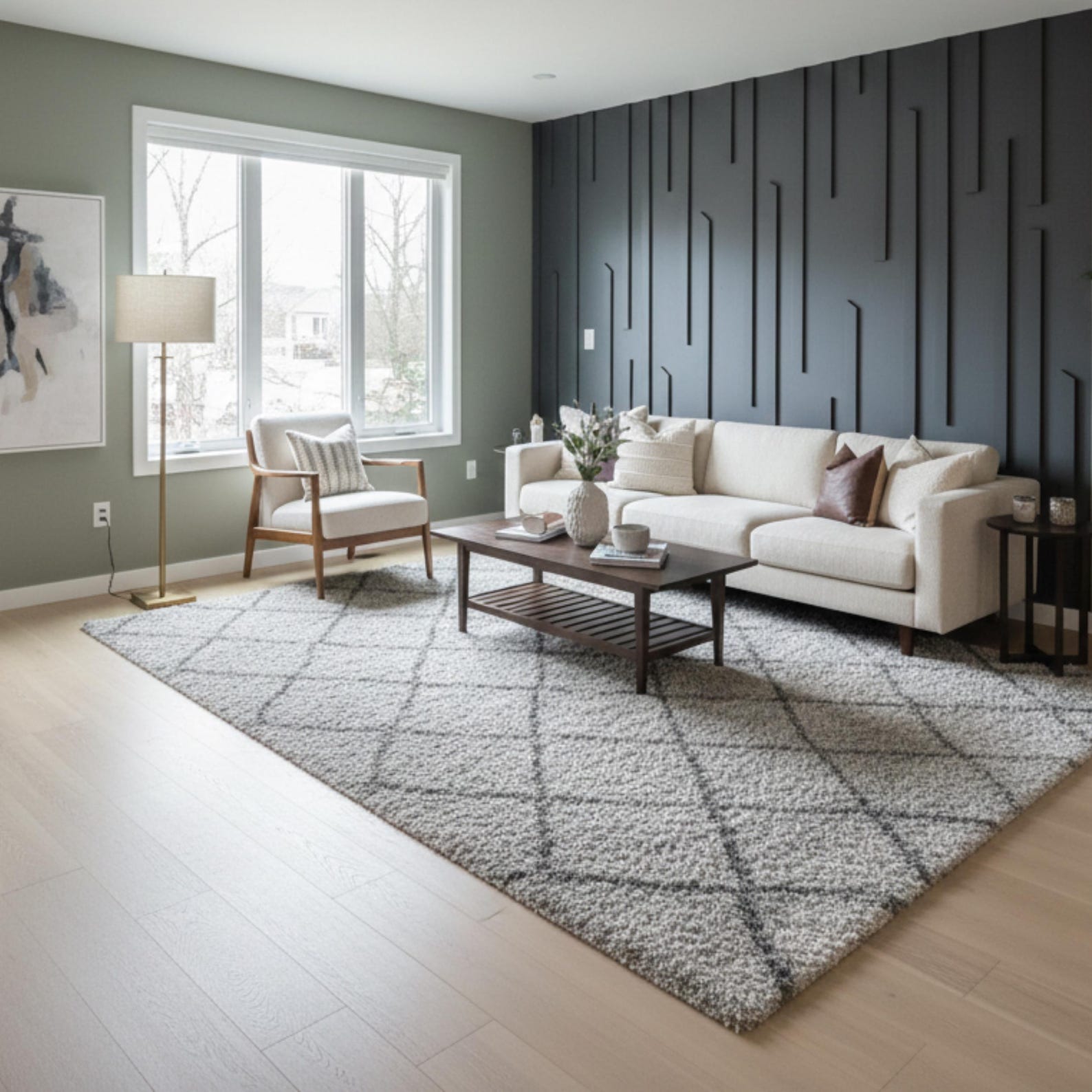 Custom Wall Molding Design Plan | DIY Wainscoting Layout (digital ...