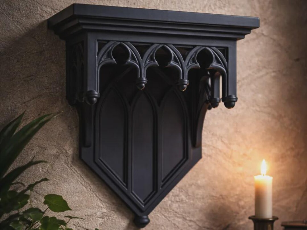 Gothic Wall Shelf – Ornate Medieval Style - Etsy