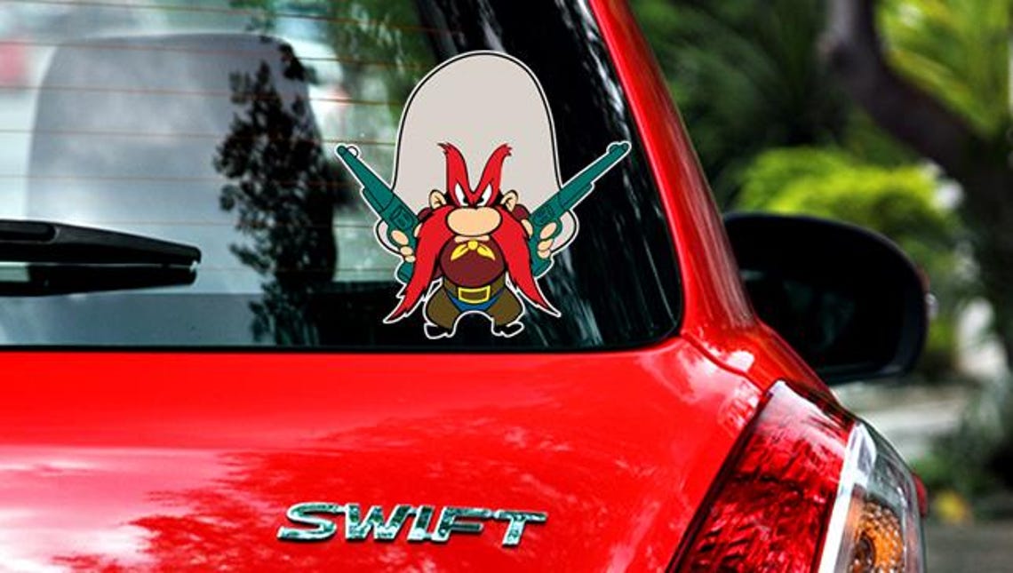 Yosemite Sam Main Logo Vinyl Decal / Sticker 10 Sizes!! Free Shipping ...