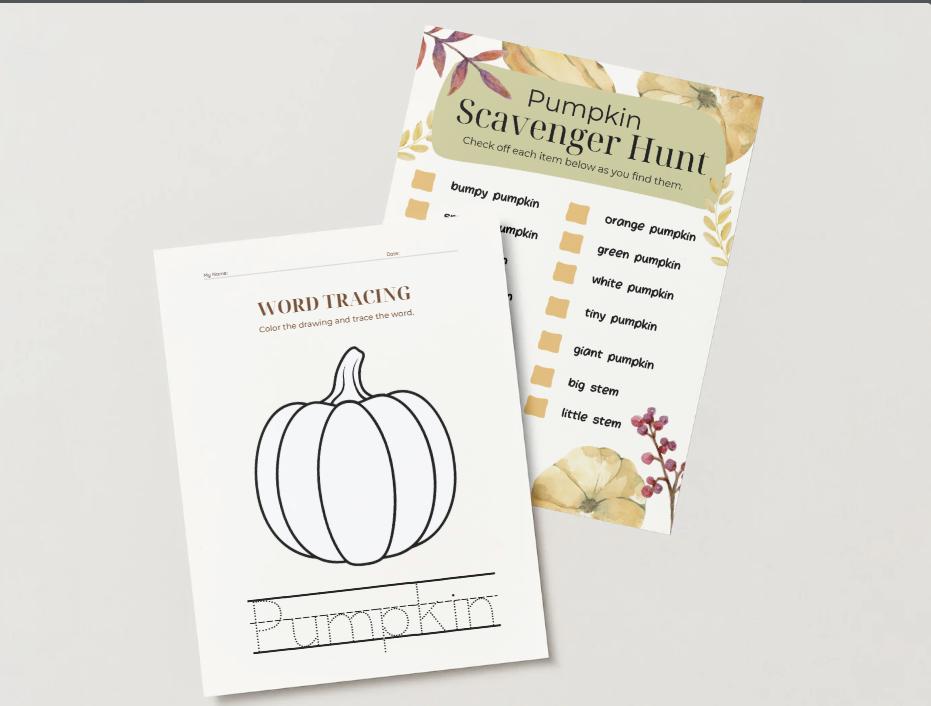 10 Hours of Activities | Pumpkin Unit Study | Pre-k and Kindergarten ...