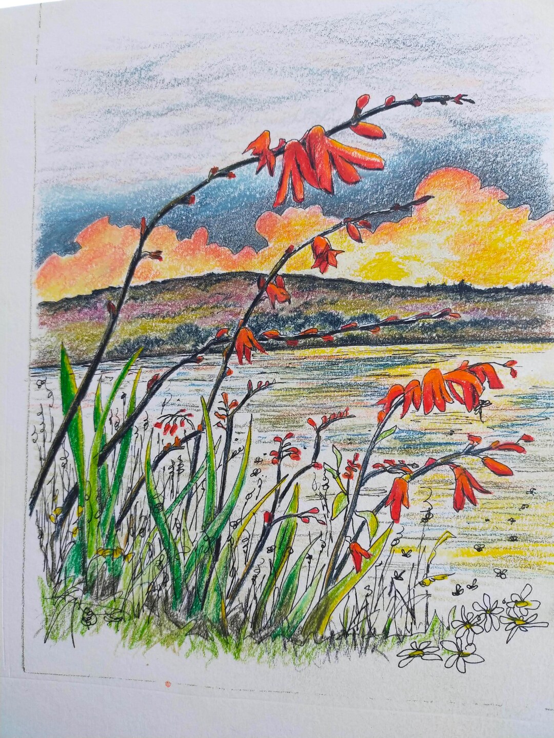 Custom Landscape Drawing in Pen and Ink | Original A4 Art of Your ...