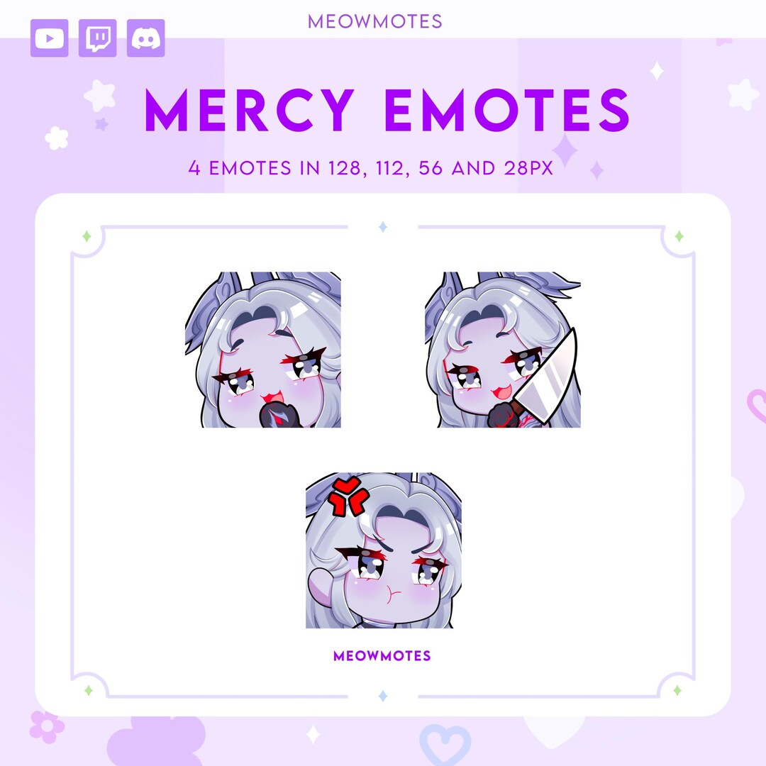 Overwatch Archangel Mercy Emotes | for Twitch, Discord, Youtube - Etsy