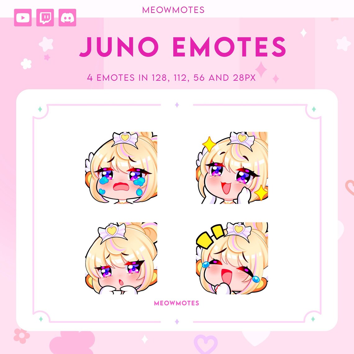 Overwatch 2 Dokiwatch Juno Emotes | for Twitch, Discord, Youtube - Etsy