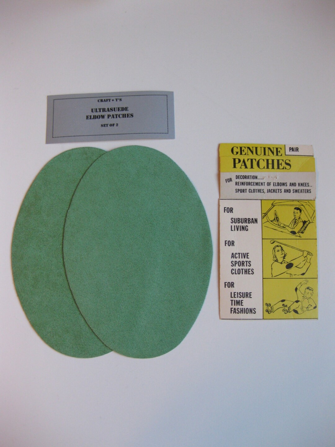 Elbow Patches - Green Ultrasuede - Set of 2 - Etsy