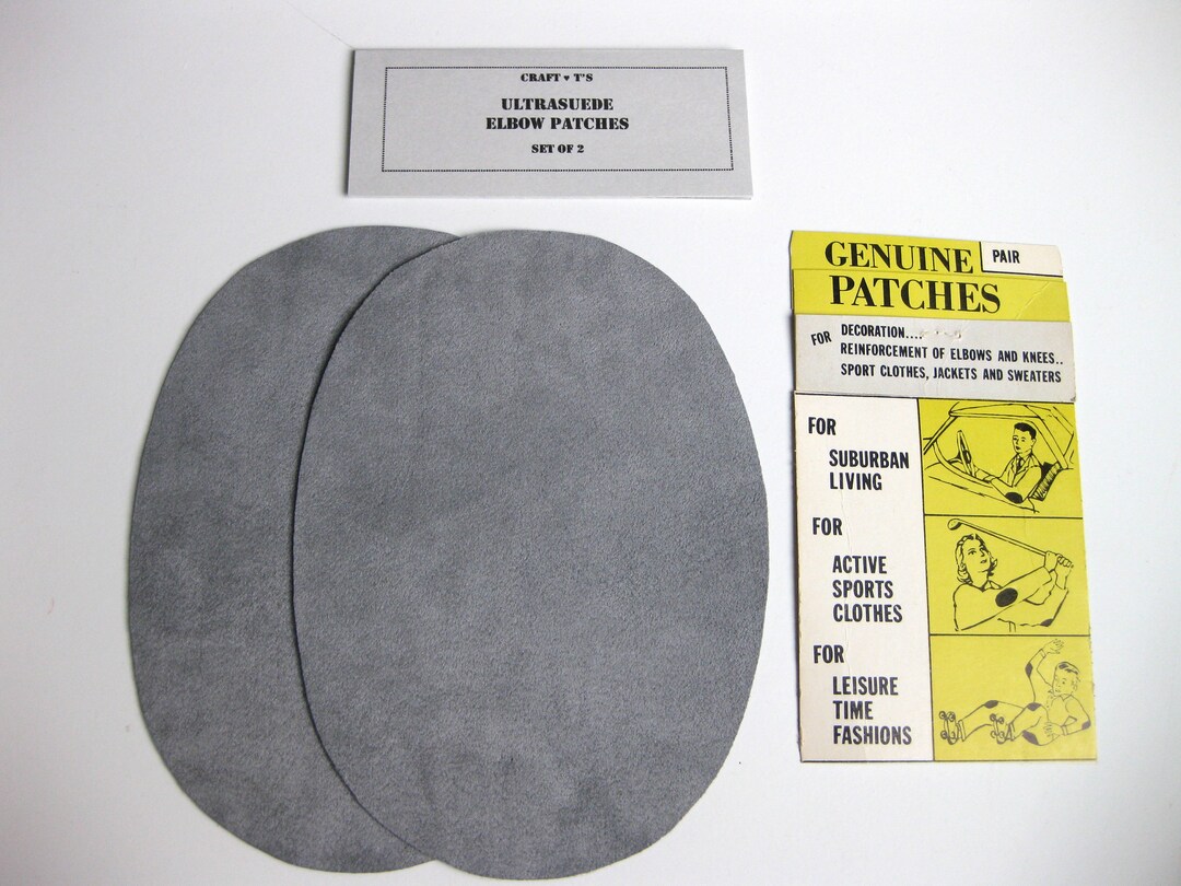 Elbow Patches - Dark Gray Ultrasuede - Set of 2 - Etsy