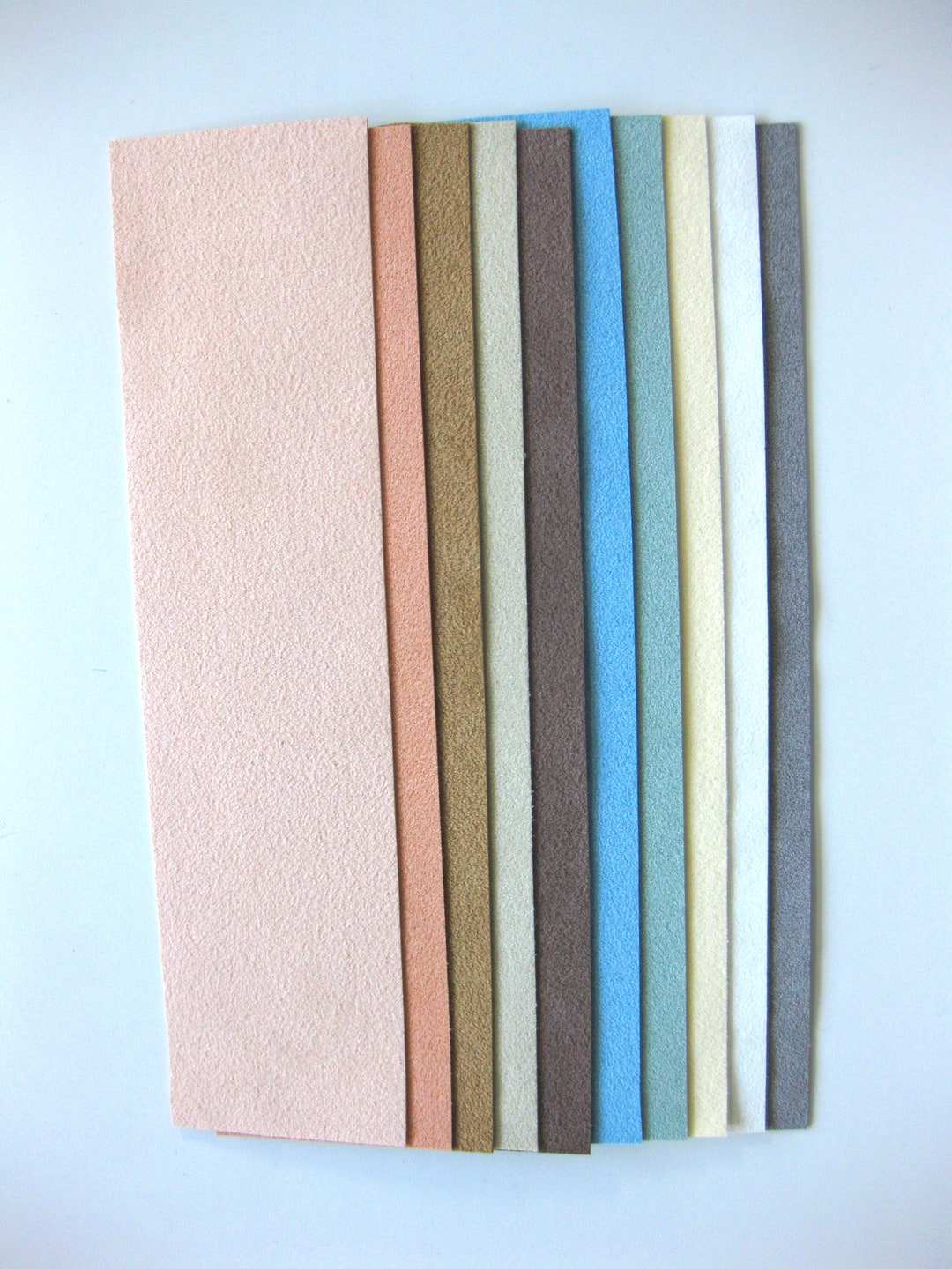 Ultrasuede Soft Strips - 2x8 Inch Pretty Pastel Colors - Etsy