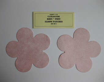 Elbow Patches Pink Ultrasuede Set of 2 - Etsy