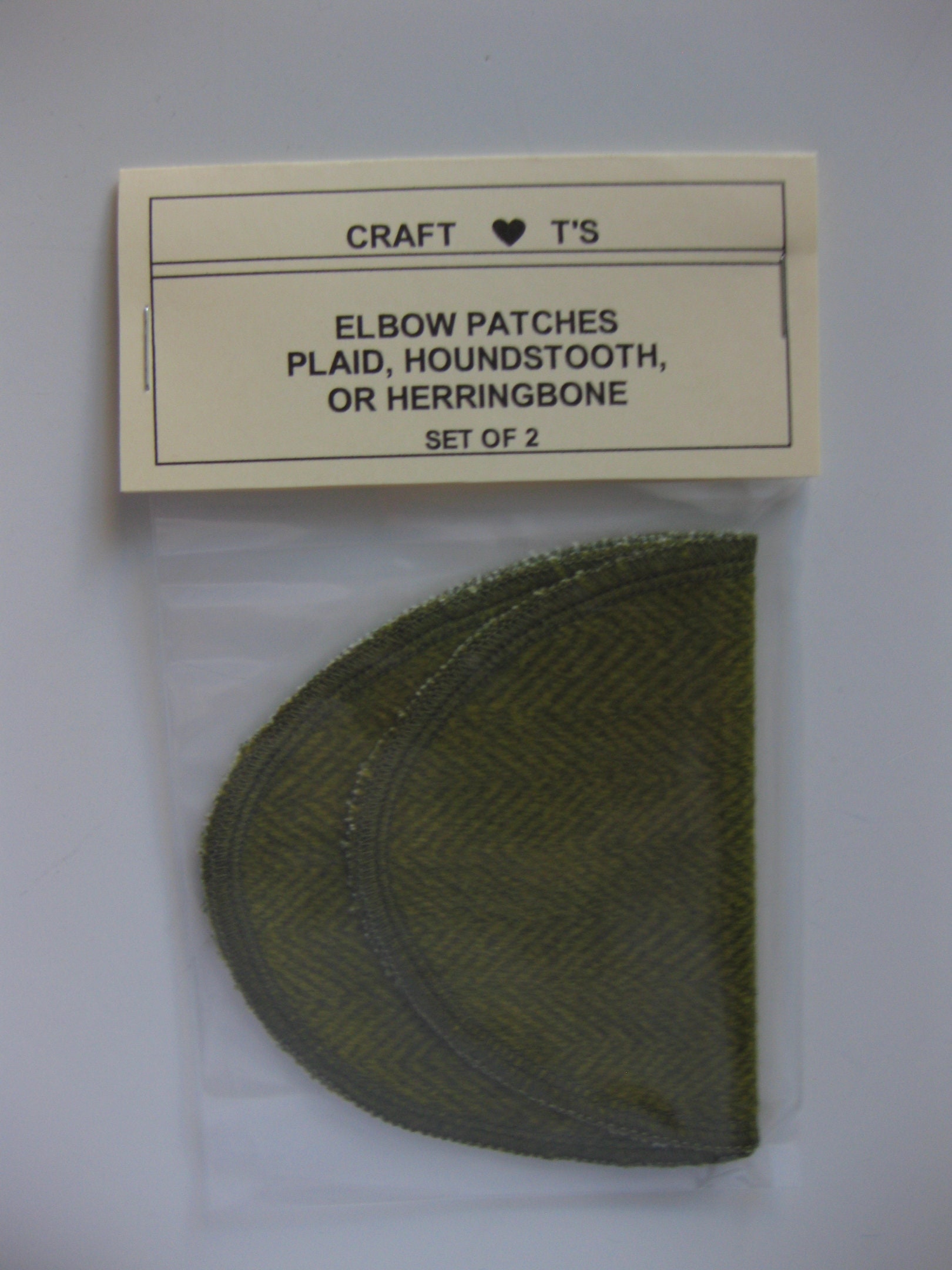 Elbow Patches - Olive Green and Gold Herringbone Flannel - Set of 2 - Etsy