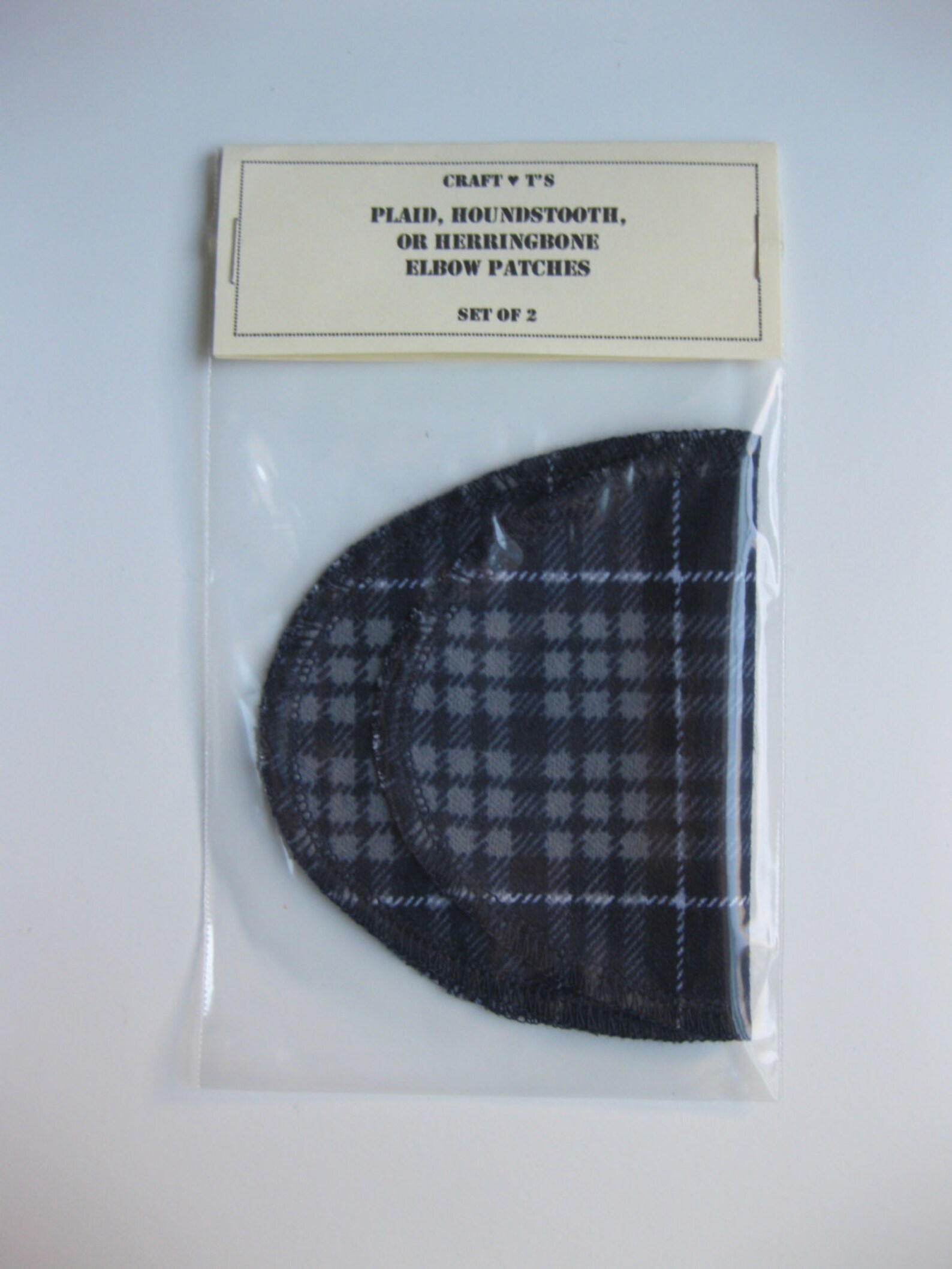 Elbow Patches - Navy Blue Plaid Cotton - Set of 2 - Etsy